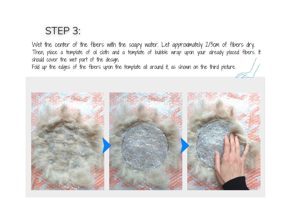 Felting techniques and process - Laora Guillerm